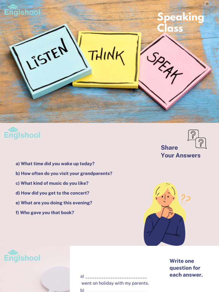 Speaking Class | PDF