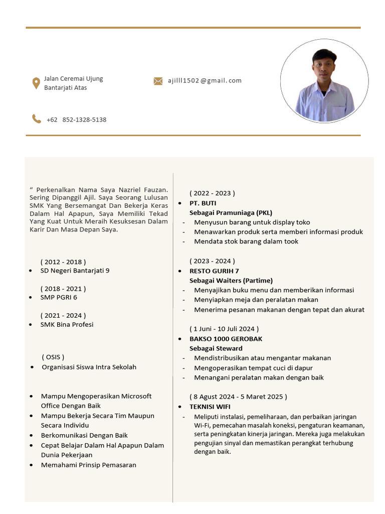 CV Gabungan | PDF