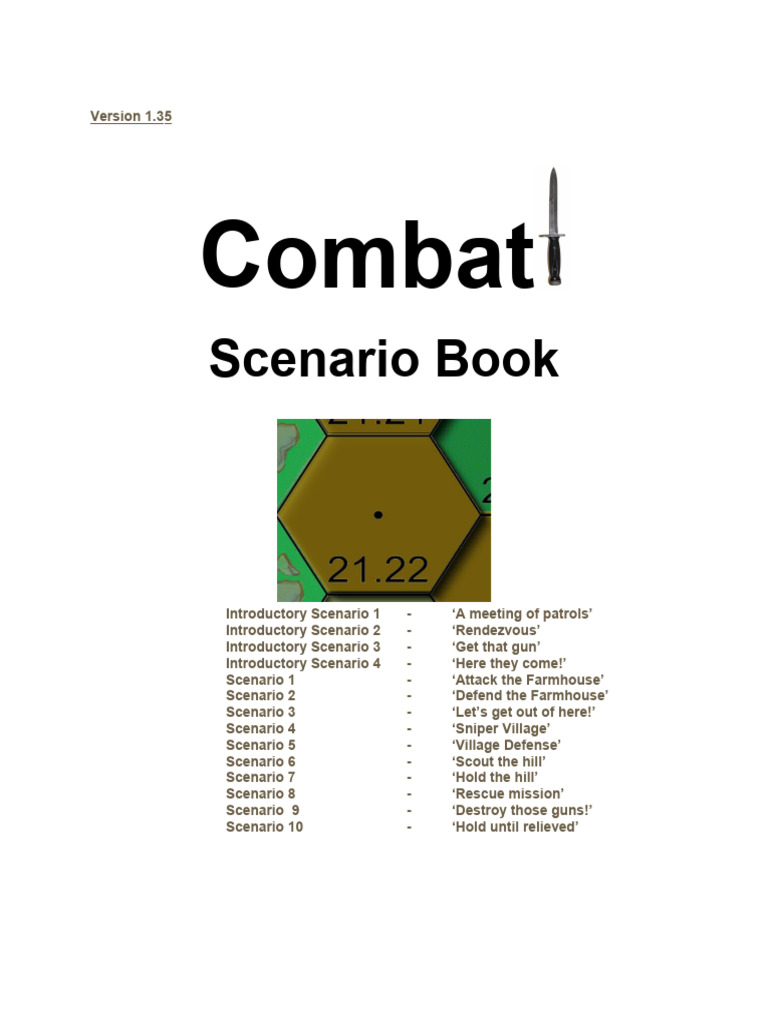 WWII Combat Scenario Book 1.3 | PDF | Battles | Military