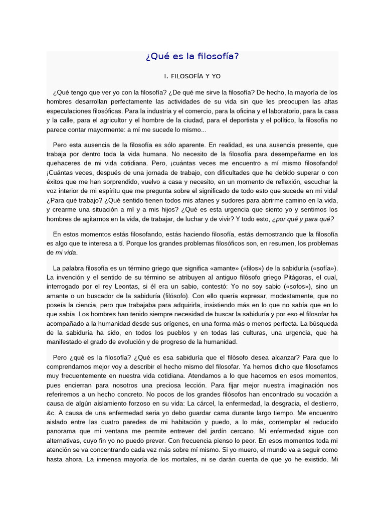 Filosofía y Yo | PDF | Science | Conocimiento
