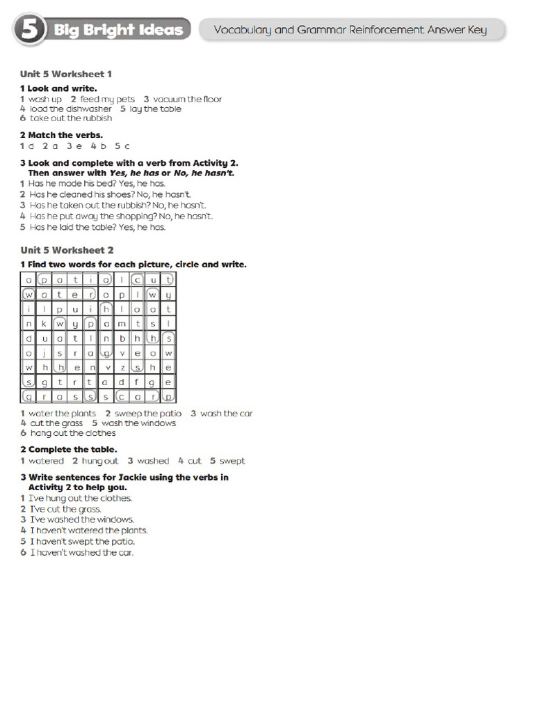 U5 Reinforcement Keys | PDF