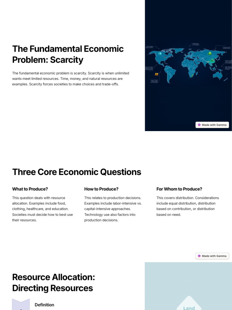 Understanding Scarcity in Economics | PDF | Economic System | Equity ...