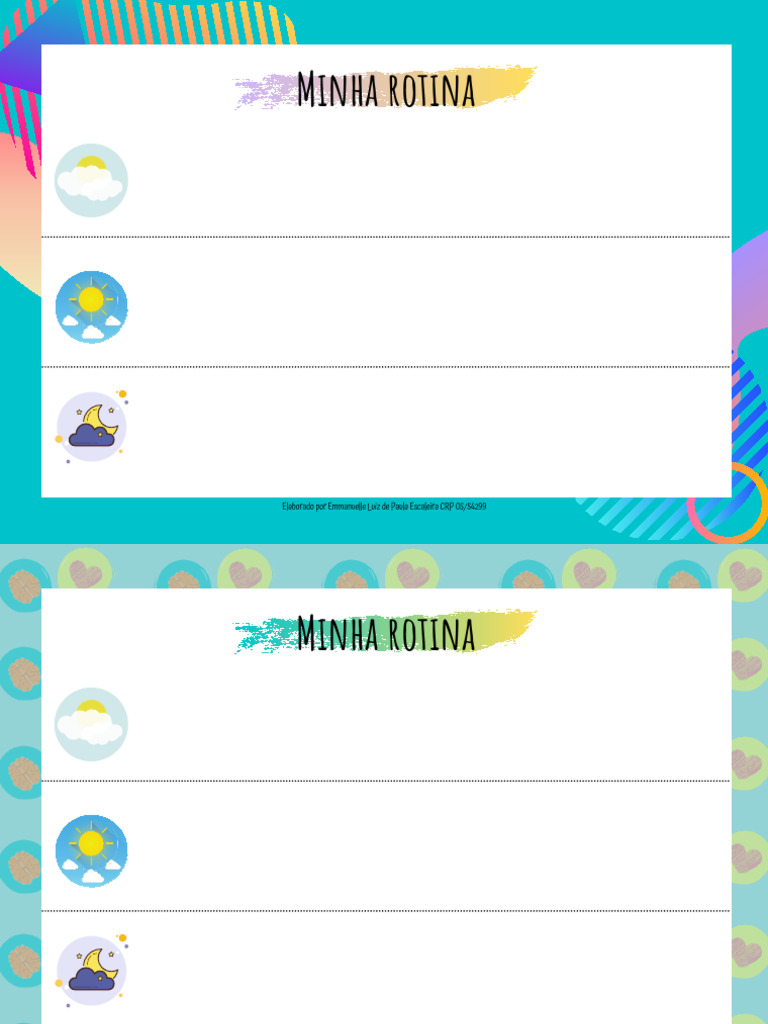 Minha Rotina | PDF
