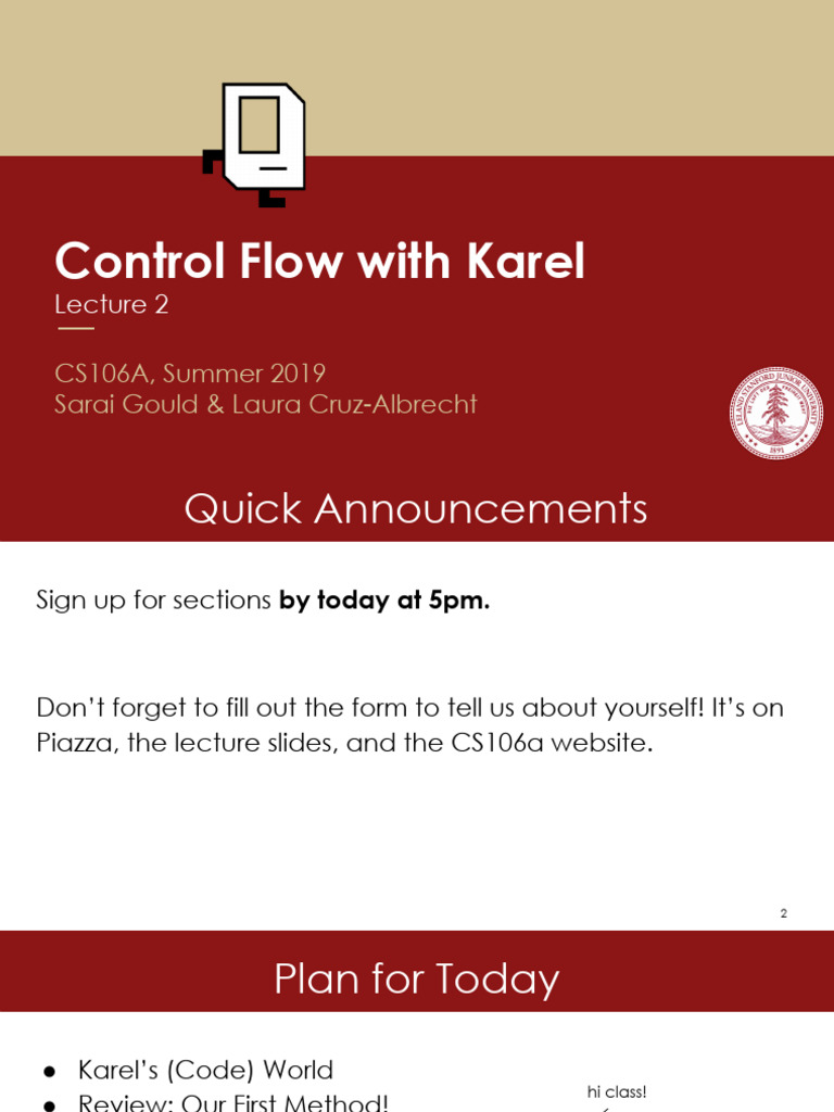 Control Flow in Karel Programming | PDF | C++ | Computer Engineering