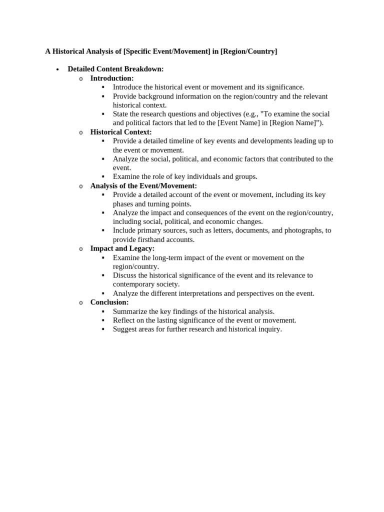 Historical Analysis of [Event/Movement] | PDF