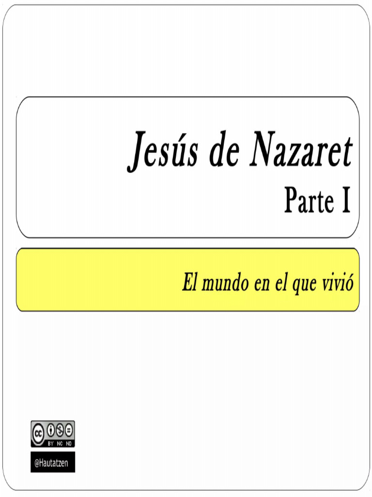 Jesús de Nazaret. El Mundo en El Que Vivió | PDF