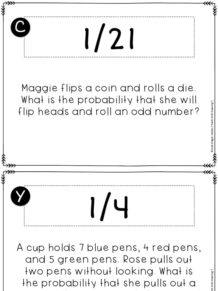 Scavenger Hunt Compound Events | PDF