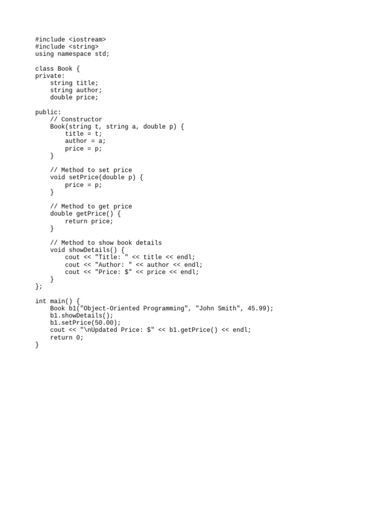 Book Class UML Assignment | PDF