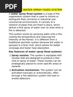Water Spray System Design NFPA15 With Calculations | PDF