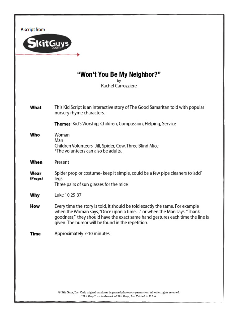 Wont You Be My Neighbor-PV | PDF