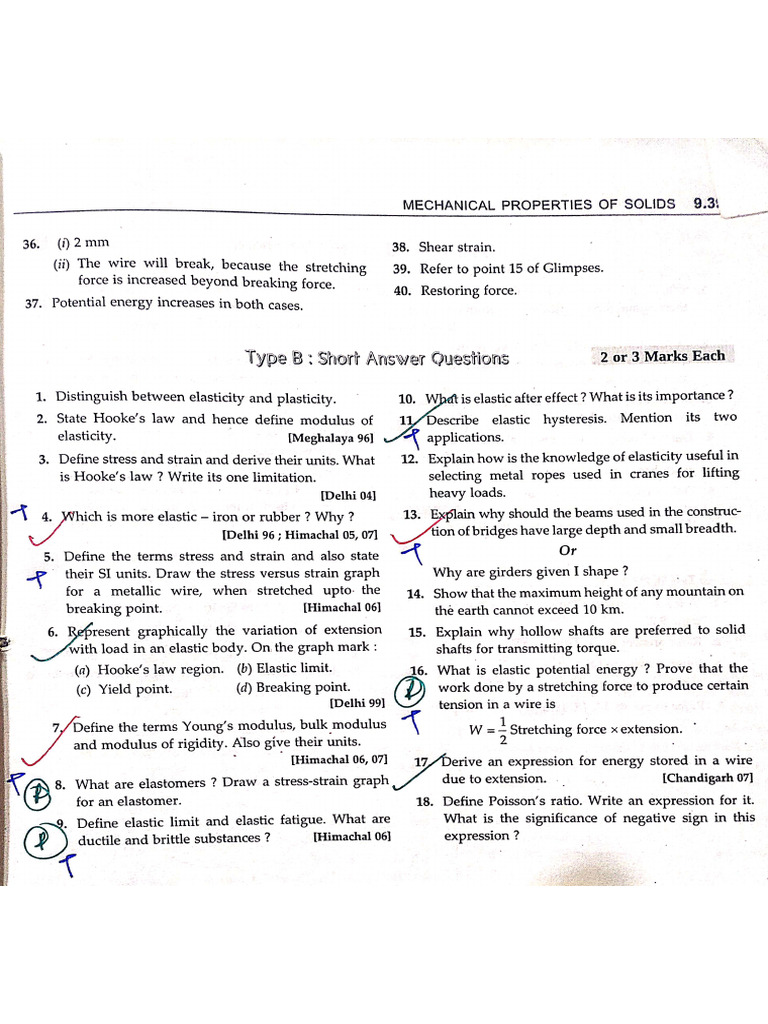 XL Class Theoretical Question (9-14) | PDF