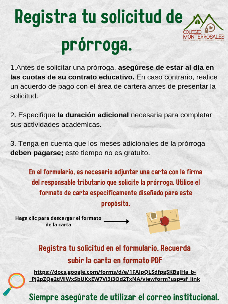 Solicitud Prórroga | PDF