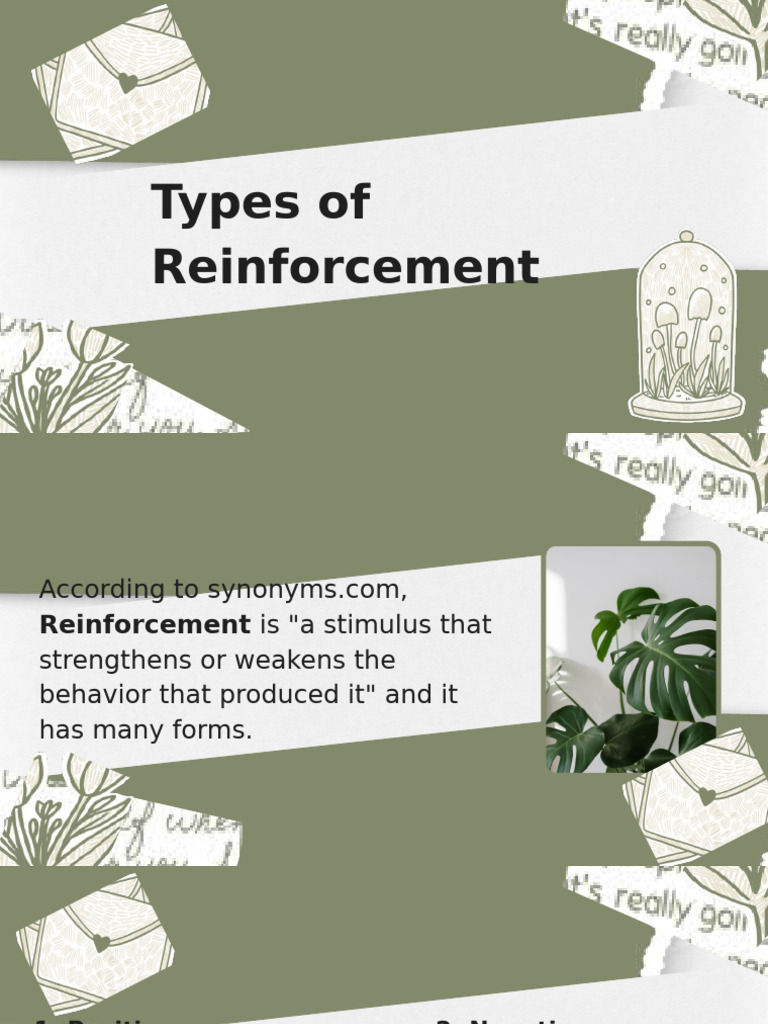 Types of Reinforcement Explained | PDF