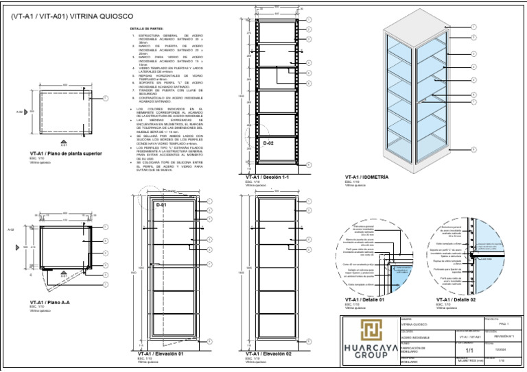 Vt-A1 - Vit-A01 Vitrina Quiosco | PDF