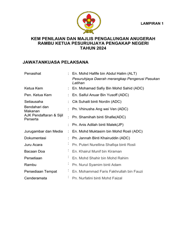 Ajk Rambu PKK 2024 | PDF