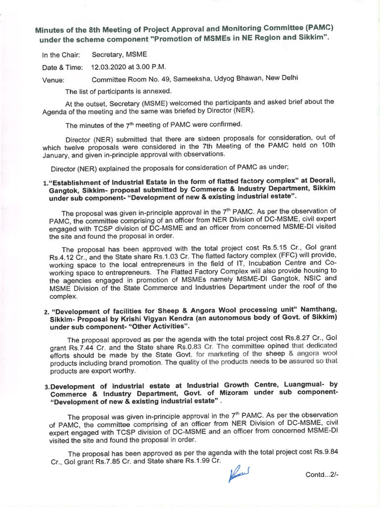8th PAMC NER | PDF
