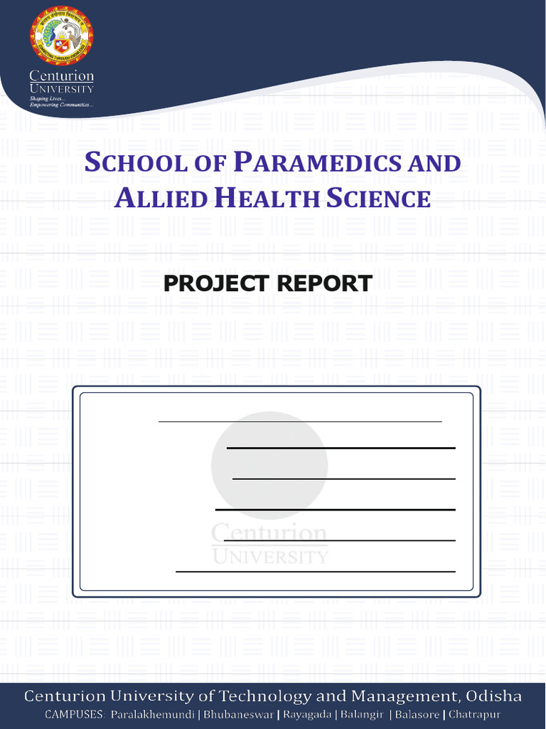 Paramedics Project Report Template | PDF