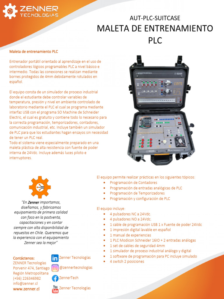 AUT-PLC-SUITCASE - Maleta PLC | PDF | Controlador lógico programable | Informática