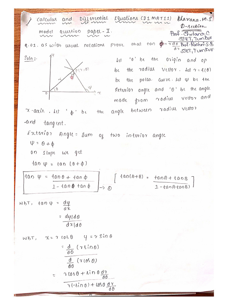Maths Model QP-1 Solved | PDF