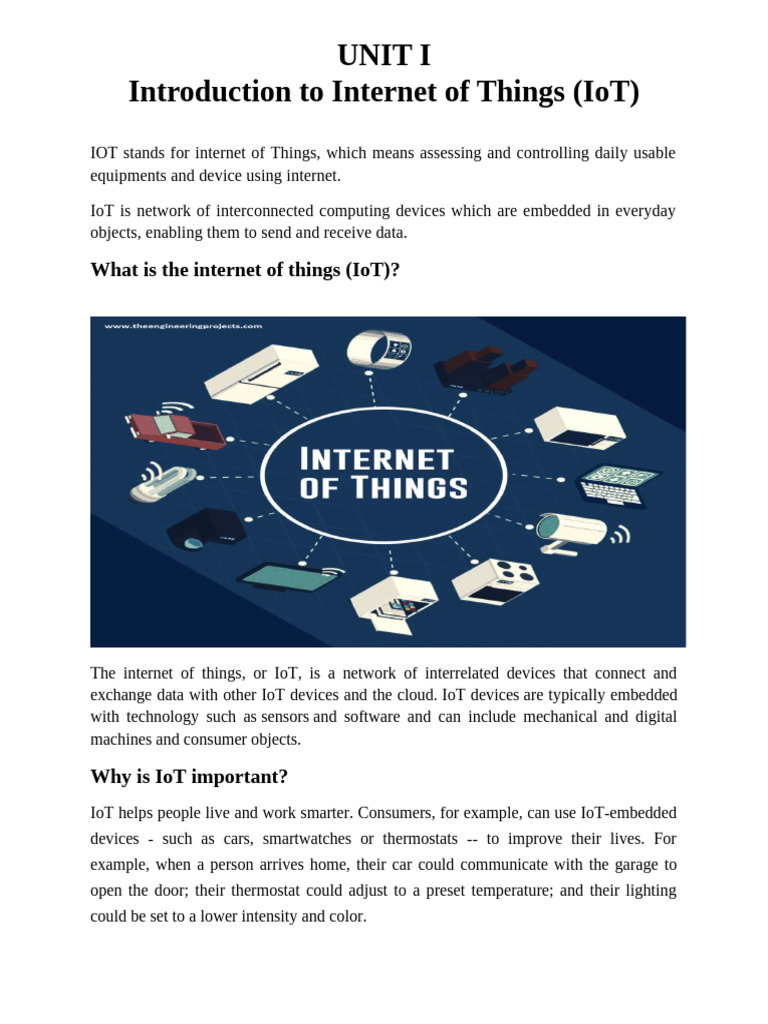 Understanding Internet of Things (IoT) | PDF | Internet Of Things ...