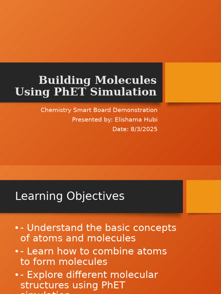 Building Molecules With Phet Simulation Pdf