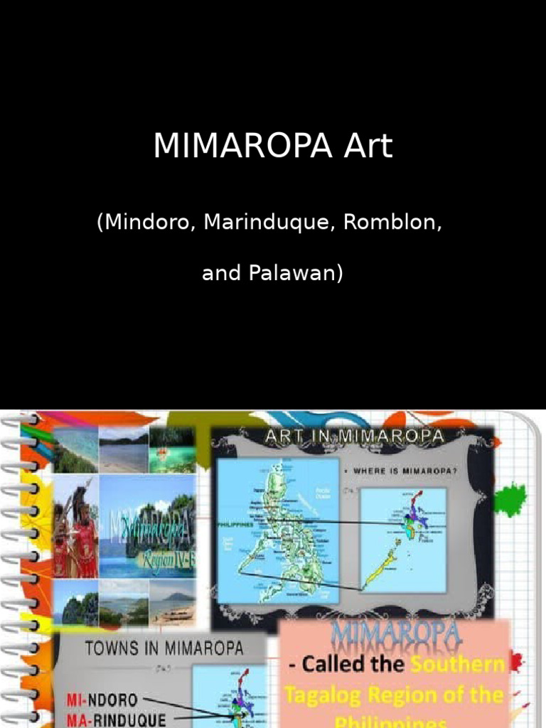 Mimaropa Art: (Mindoro, Marinduque, Romblon, and Palawan) | PDF