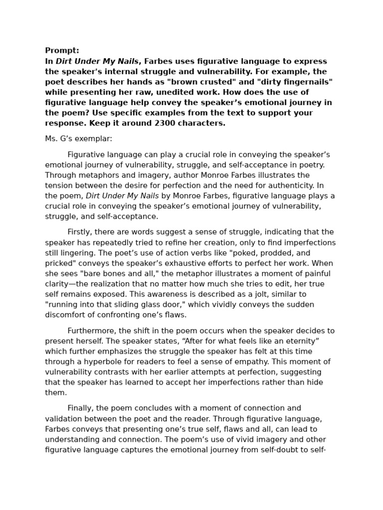 Exemplar Practice Ecr 11 | PDF | Poetry