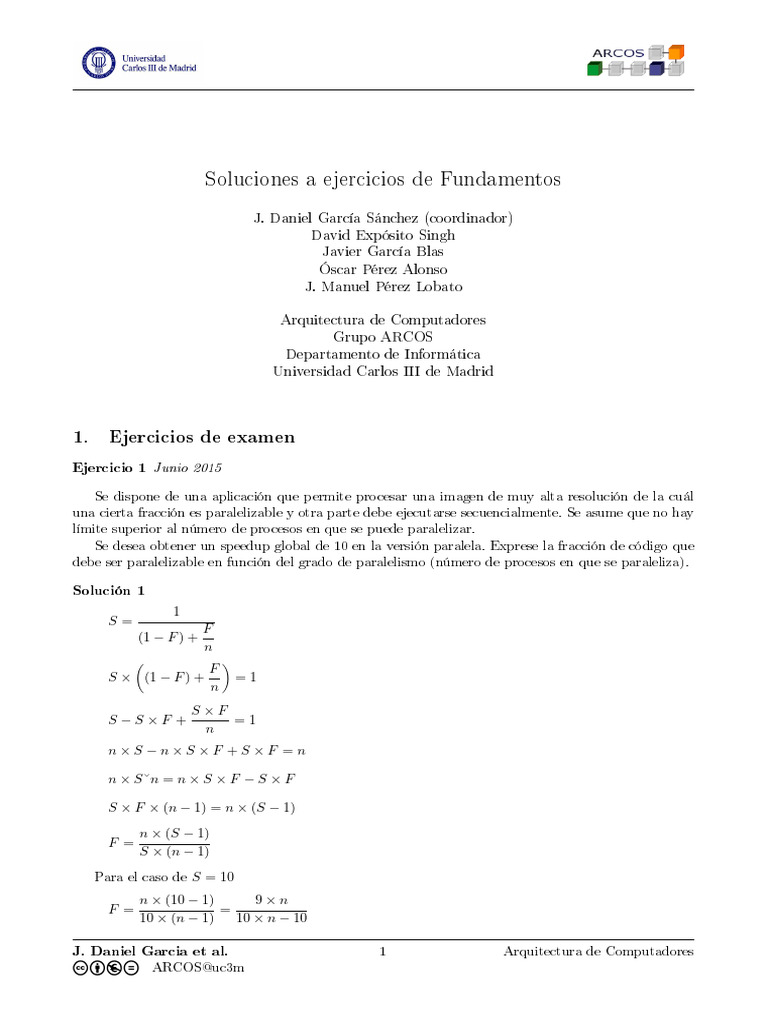 Solucion Ej1 | PDF | Unidad Central de procesamiento | Computación paralela