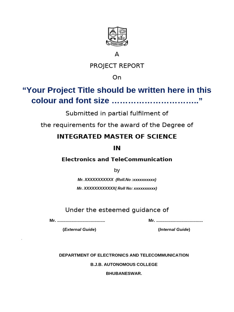 MSc Project Report Guidelines | PDF | Computing