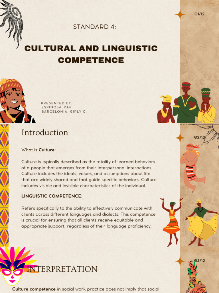 Standard 4 Cultural and Linguistic Competence (Final | PDF | Social Work | Identity (Social Science)