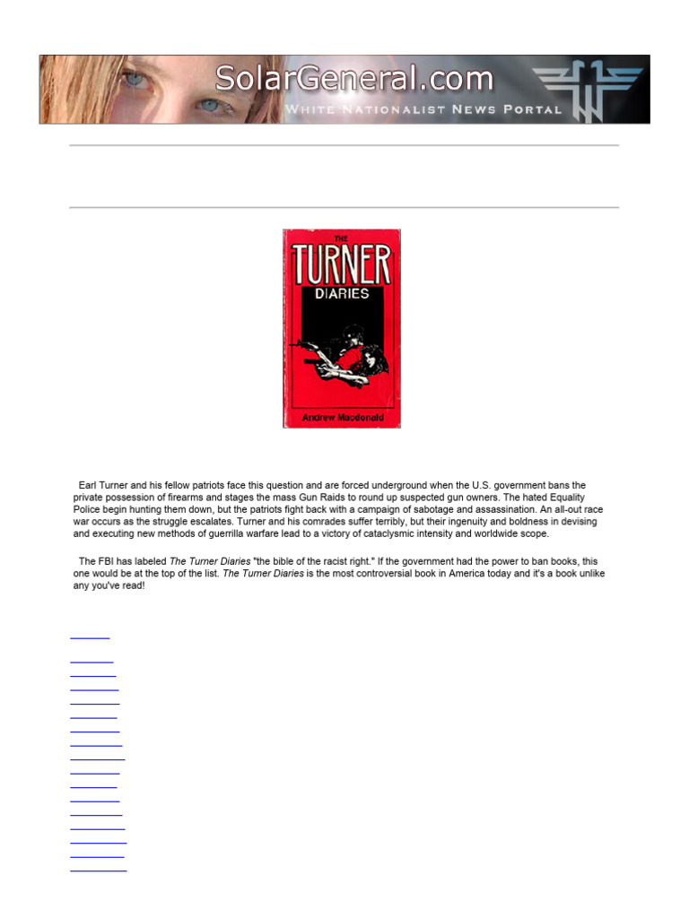 Turner Diaries | PDF | Police
