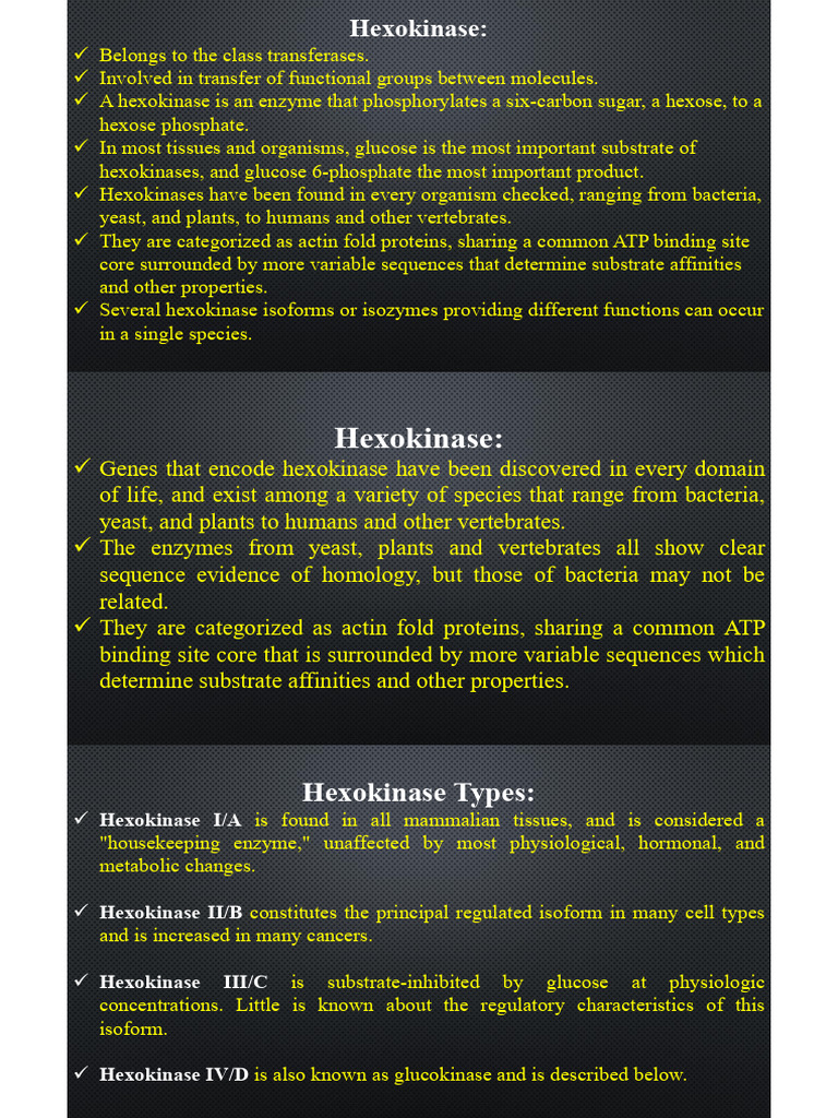 Hexokinase Enzyme 3 24 | PDF | Biochemistry | Chemistry
