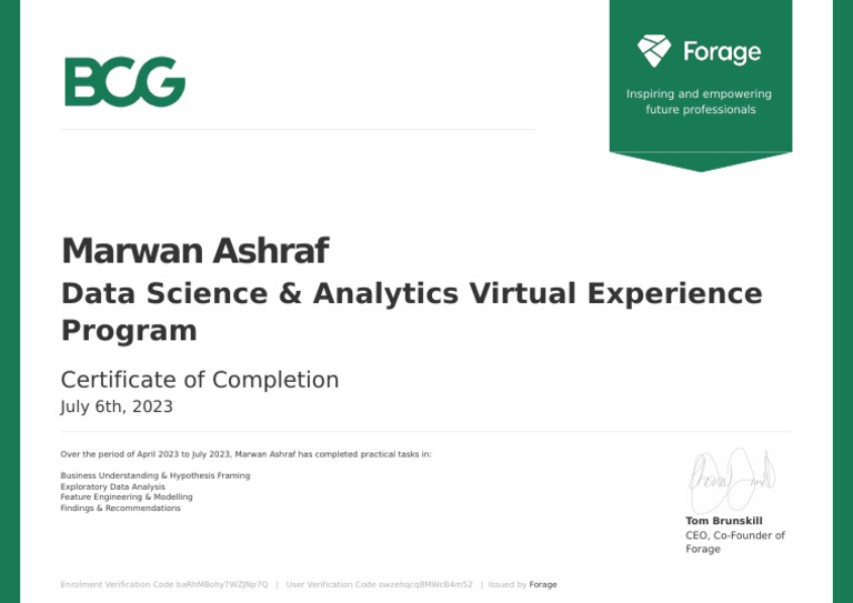 Data Science Virtual Experience | PDF