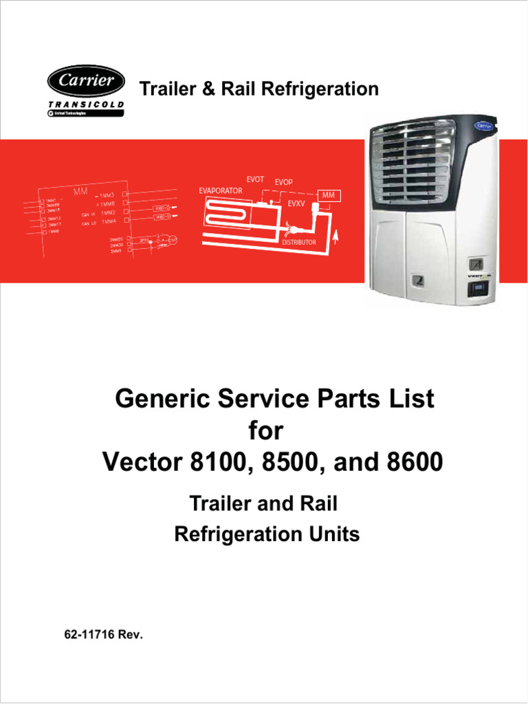 Vector 8100, 8500, 8600 Parts List | PDF | Screw | Nut (Hardware)