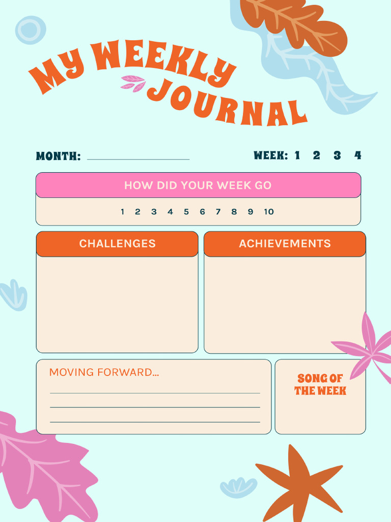 My Weekly Journal | PDF