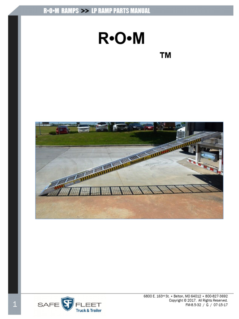 R.O.M. Ramp Parts Manual | PDF | Screw