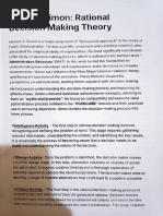 Herbert - Simon-Rational Decision Making Theory | PDF | Decision Making ...