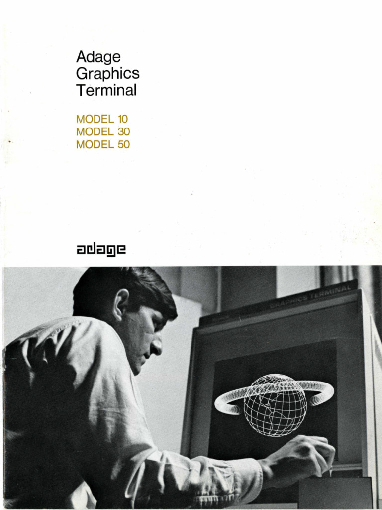 1969 Adage AGT Brochure | PDF | Computer Terminal | Programming