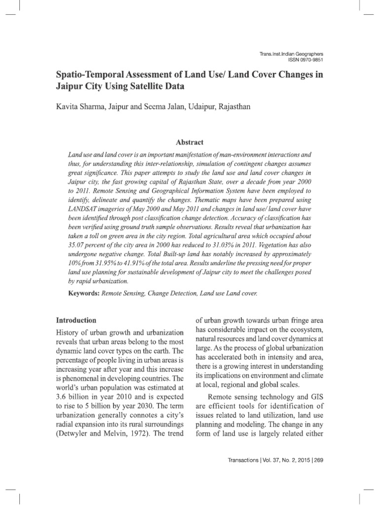 10-Spatio-Temporal-Assessment-of-Land-Use | PDF