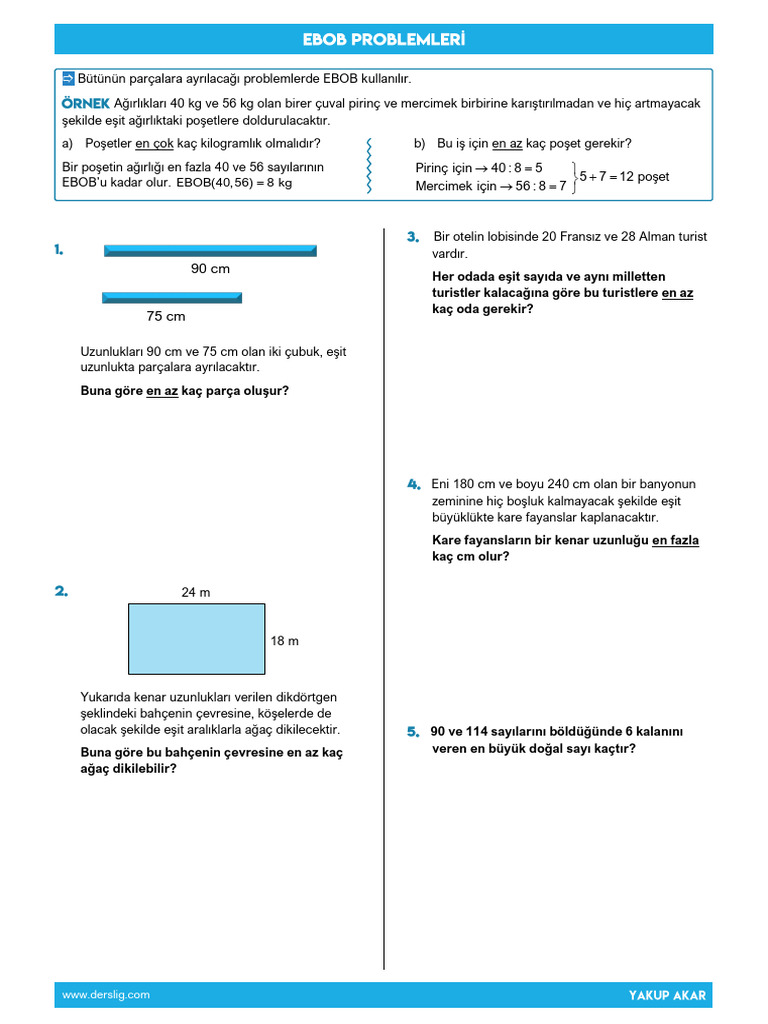 6 Ebob Problemleri 2019 2020 | PDF