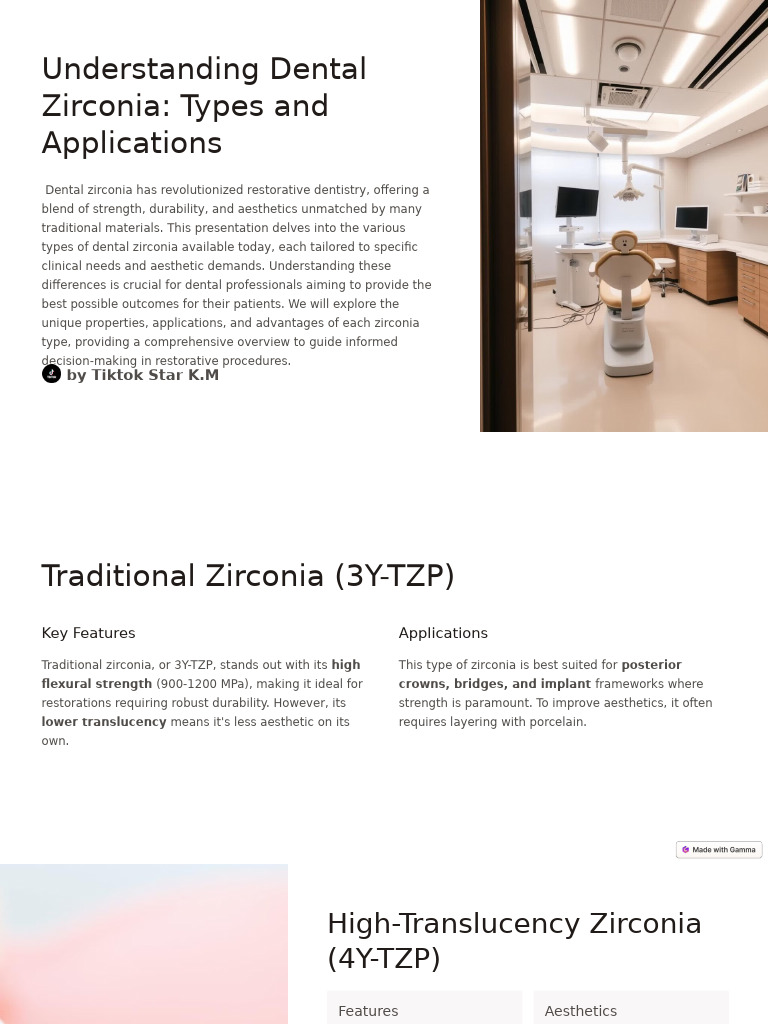 Understanding Dental Zirconia Types and Applications | PDF | Dentistry ...