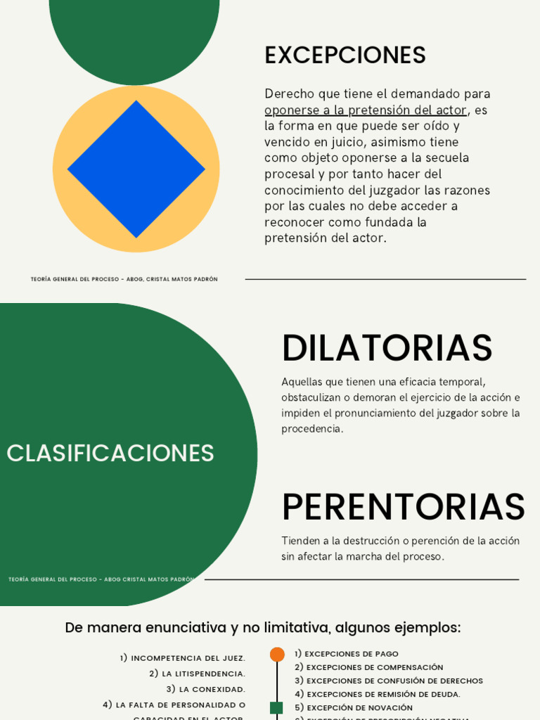 Tema 1.2 Teoría Genneral Del Proceso - Excepciones | PDF | Ley procesal | Demanda judicial