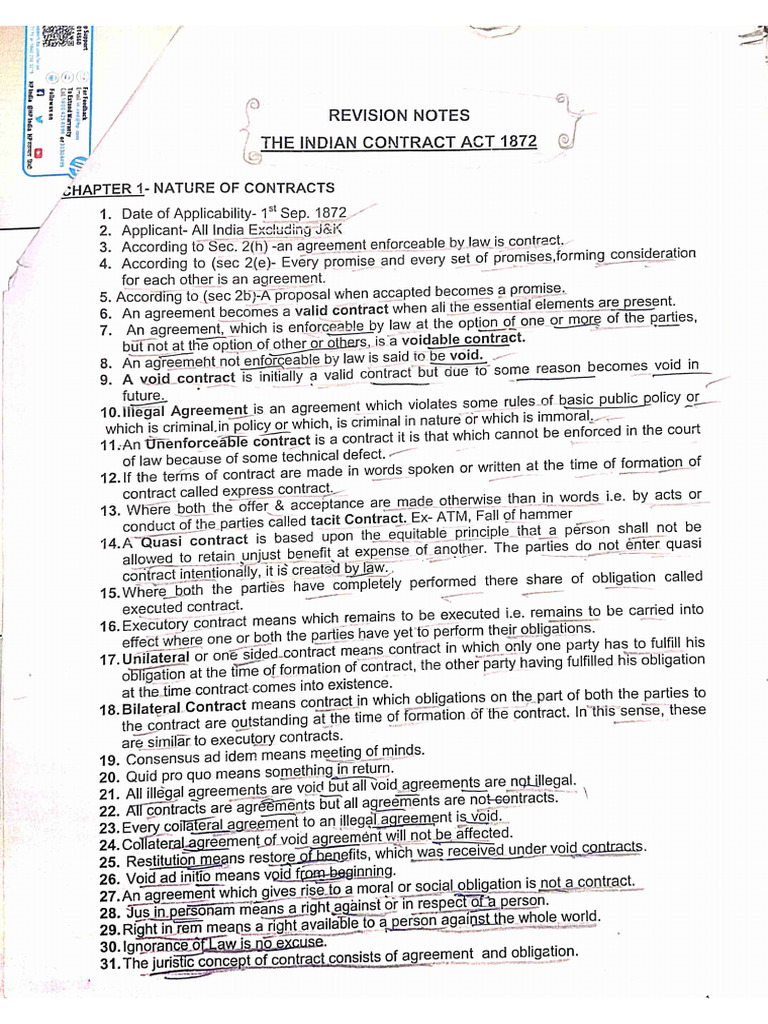 Indian Contract Act 1872 1 | PDF