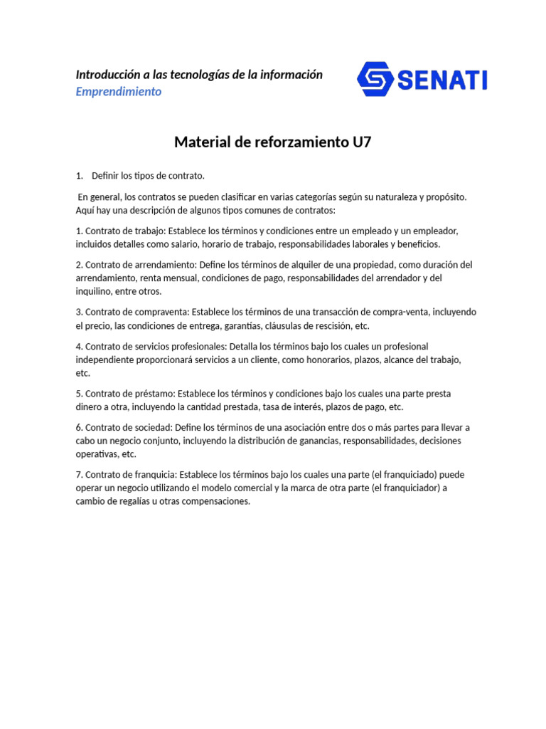 Material de Reforzamiento U7 | PDF | Derecho laboral | Salario
