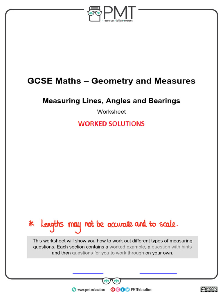 B. Measuring Lines, Angles and Bearings | PDF | Angle | Triangle