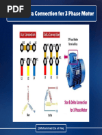 Three (3) Phase Star Delta Motor Connection Diagram | PDF | Electric ...
