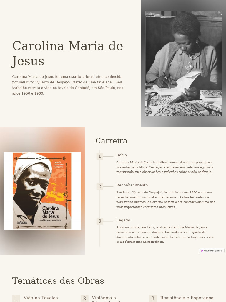 Carolina Maria de Jesus | PDF | Favela