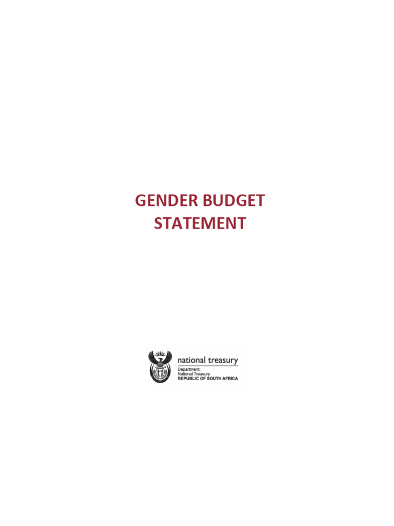 Gender Budget Statement 2025 Overview | PDF | Workforce | Unemployment