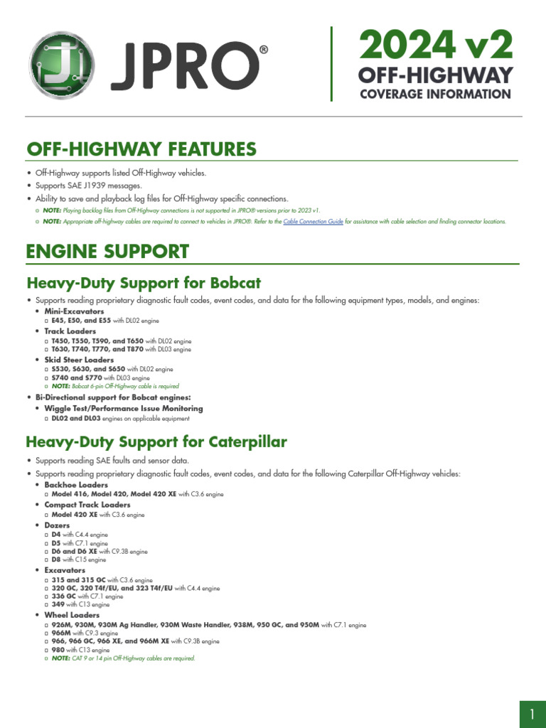 JPRO-Off-Hwy-Coverage-2024V2-04-022624 | PDF | Loader (Equipment ...