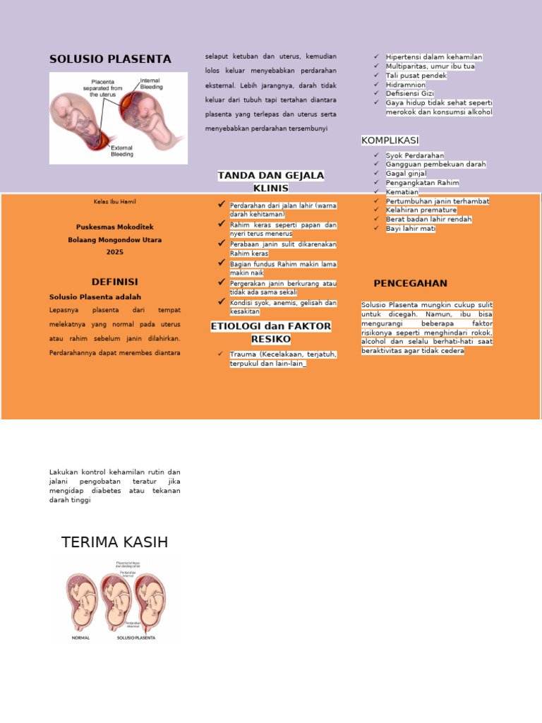 PAMFLET SOlusio Plasenta | PDF